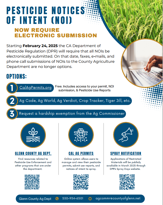 Pesticide Use Enforcement | County of Glenn